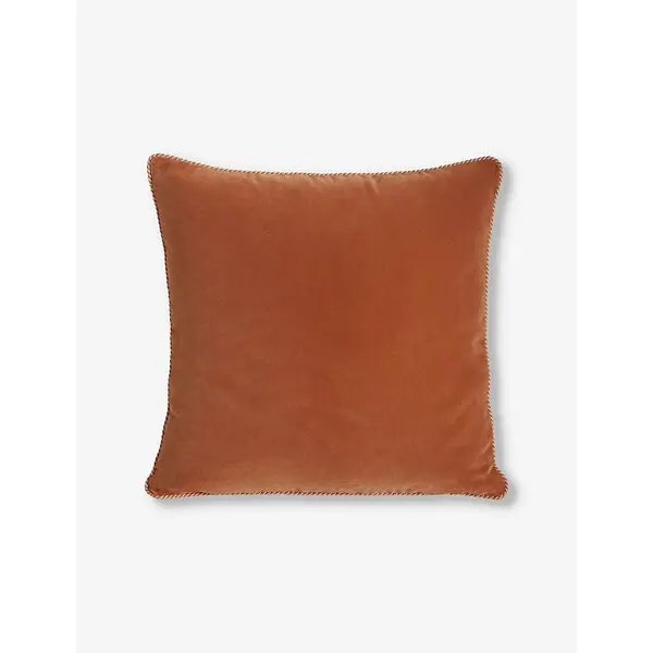 SOHO HOME Darcy Reverse Square Cotton-blend Cushion 50cm X 50cm