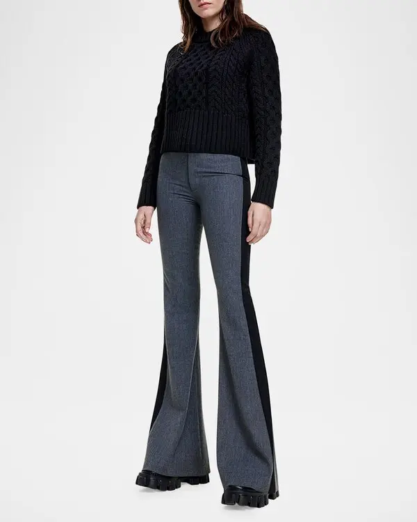 Smythe Tux Stripe Bootcut Pants