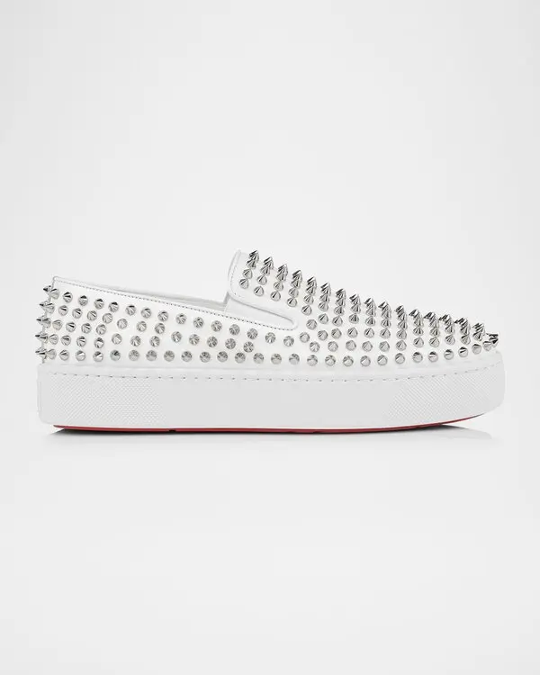 CHRISTIAN LOUBOUTIN Spikeboat Slip-on Sneakers
