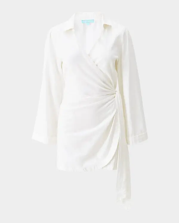 Melissa Odabash Ruby Wrap Mini Dress Coverup