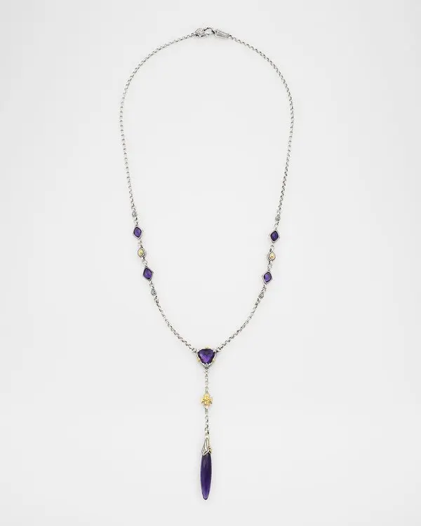 Konstantino Anthos Cross And Dagger Drop Necklace