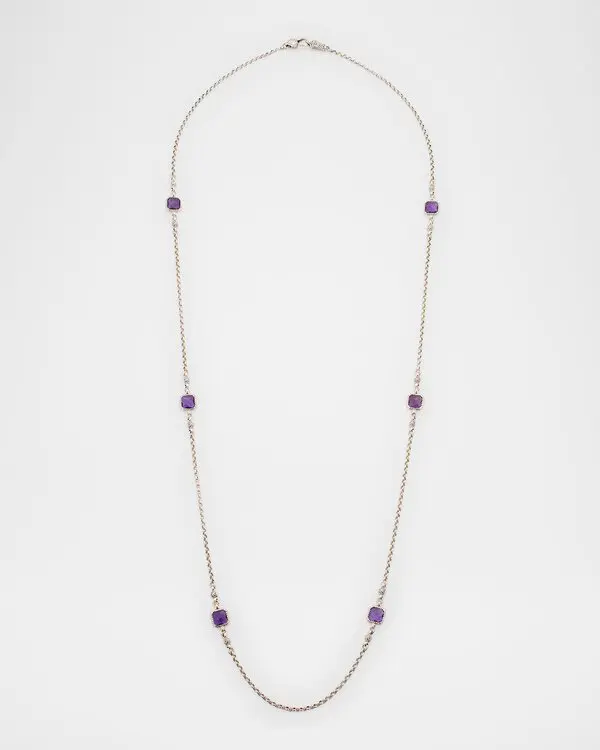 Konstantino Anthos Square Station Necklace