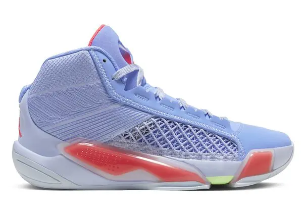 JORDAN 38 Fadeaway Sneakers - Light Marine/royal Pulse/flash Crimson