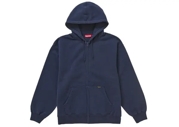 Supreme Work Zip Up Hooded Sweatshirt - Navy Blue