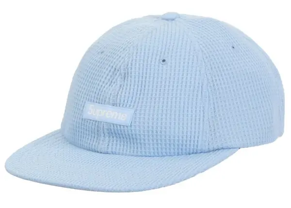 Supreme Polartec Waffle 6-panel Cap - Light Blue
