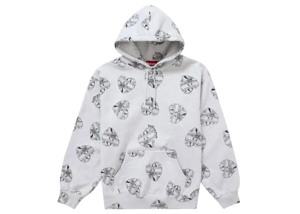 Supreme Love Cash Hooded Sweatshirt - Ash Grey