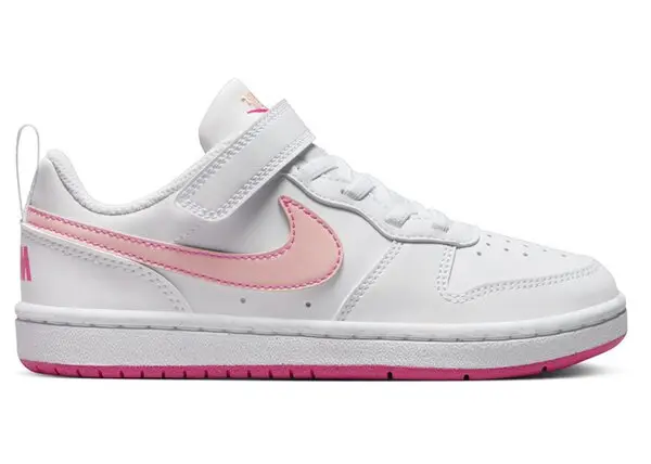 Nike Court Borough Low Recraft Sneakers - White/pinksicle/arctic Orange