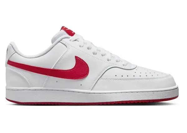 Nike Court Vision Low Next Nature Sneakers - White/university Red