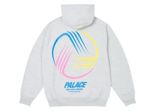 PALACE Technologies Hood - Grey Marl