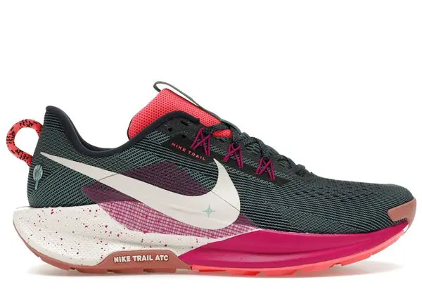 Nike React Pegasus Trail 5 Phantom Sneakers - Armory Navy Blue/vivid Grape/green Frost