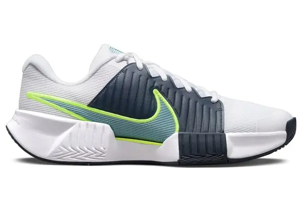 Nike Gp Challenge Pro Hc Denim Sneakers - White/armory Navy Blue/volt