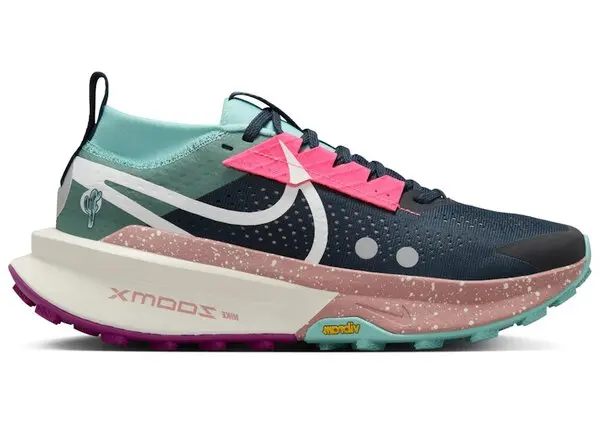 Nike Zoomx Zegama 2 Sail - Armory Navy Blue/green Frost/vivid Grape