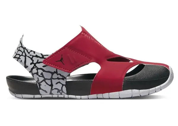 JORDAN Flare Sandal - Gym Red/white/black