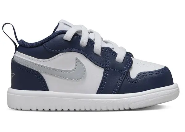 JORDAN 1 Low Alt Sneakers - White/midnight Navy Blue/wolf Grey