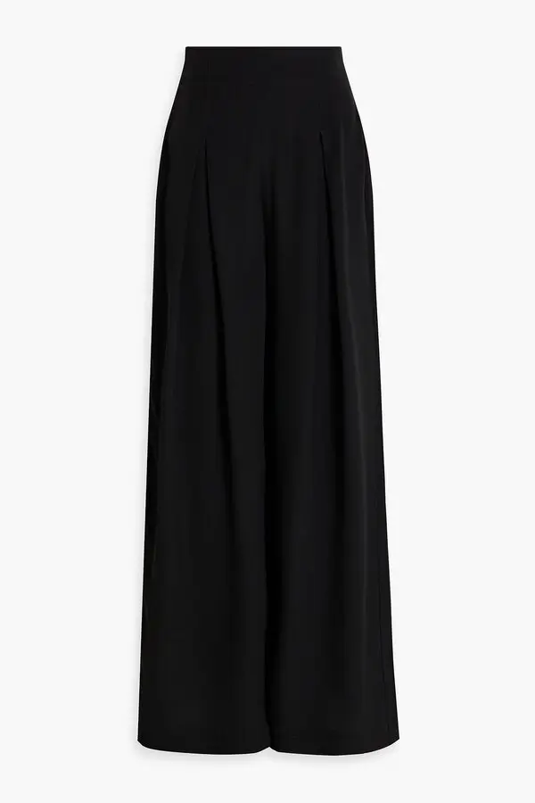 Co Pleated Crepe Wide-leg Pants