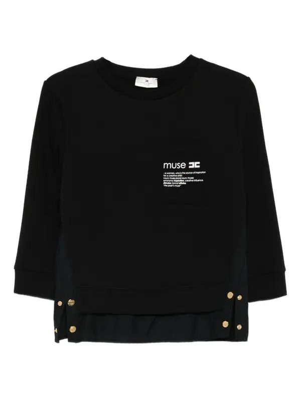 Elisabetta Franchi Graphic Print Sweater