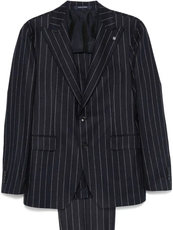 Tagliatore Pinstriped Suit - Blue