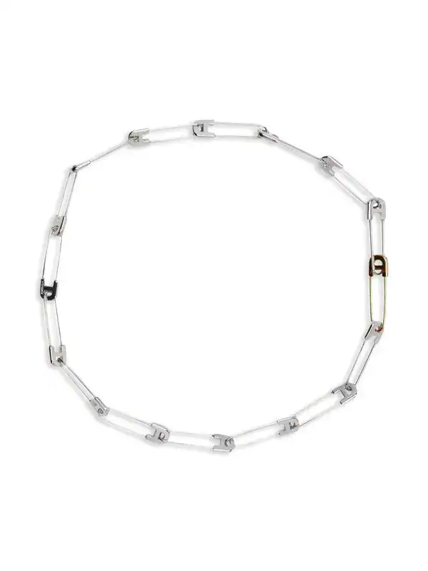 アクセサリー AMBUSH SMALL SAFETY PIN NECKLACE Ambush Small Safety Pin Necklace - Silver | Editorialist