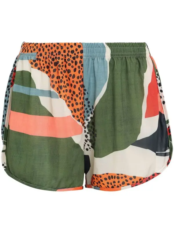 LYGIA & NANNY Printed Lee Shorts - Green