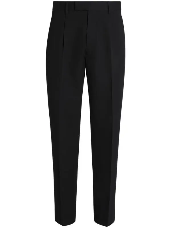 Zegna Pleated Trousers - Black
