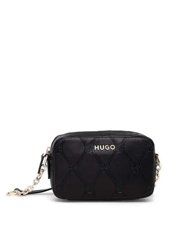 Hugo Boss Debossed-monogram Crossbody Bag