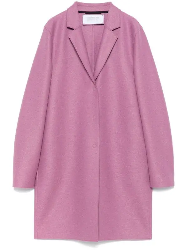 Harris Wharf London Cocoon Coat - Purple