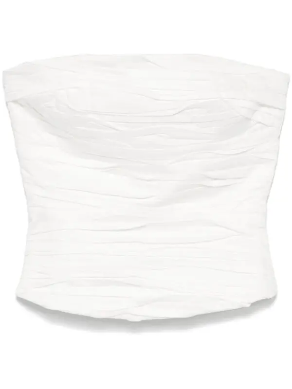 Aje Sunbeam Bustier - White