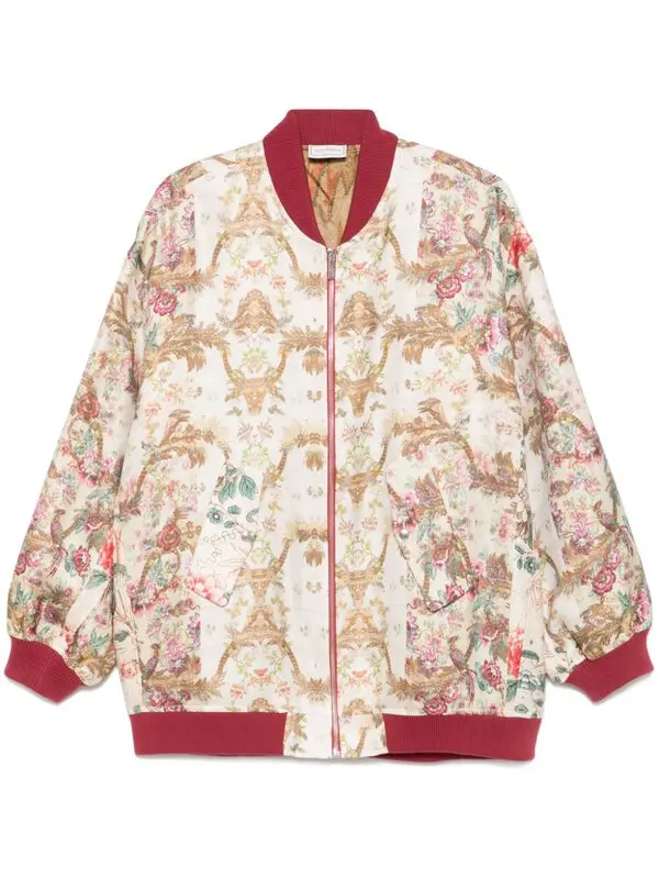 PIERRE-LOUIS MASCIA Botanical-print Bomber Jacket