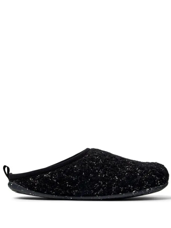 Camper Wabi Flat Slippers - Black