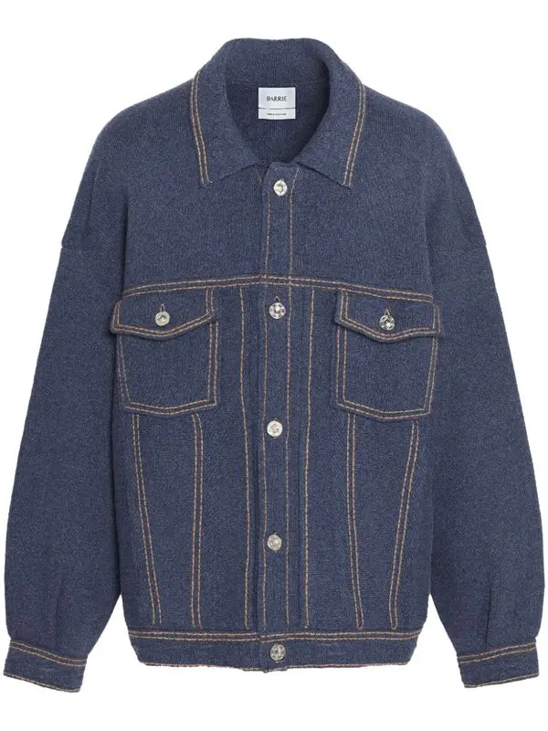 BARRIE Oversized Denim Jacket - Blue