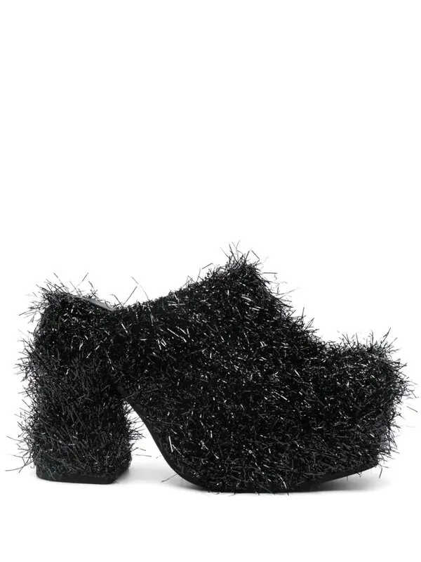 Eckhaus Latta 120mm Climax Mules - Black