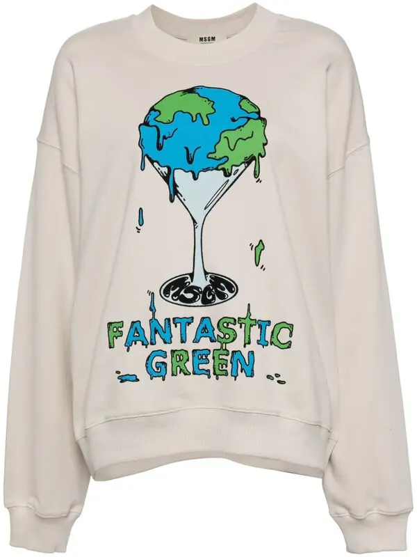 MSGM Graphic-printed Sweatshirt