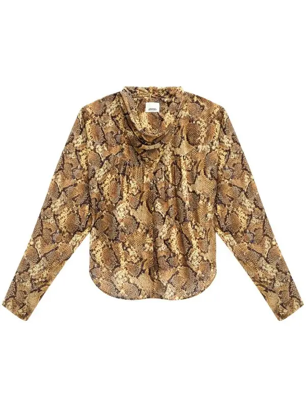 Isabel Marant Cherley Snakeskin Blouse