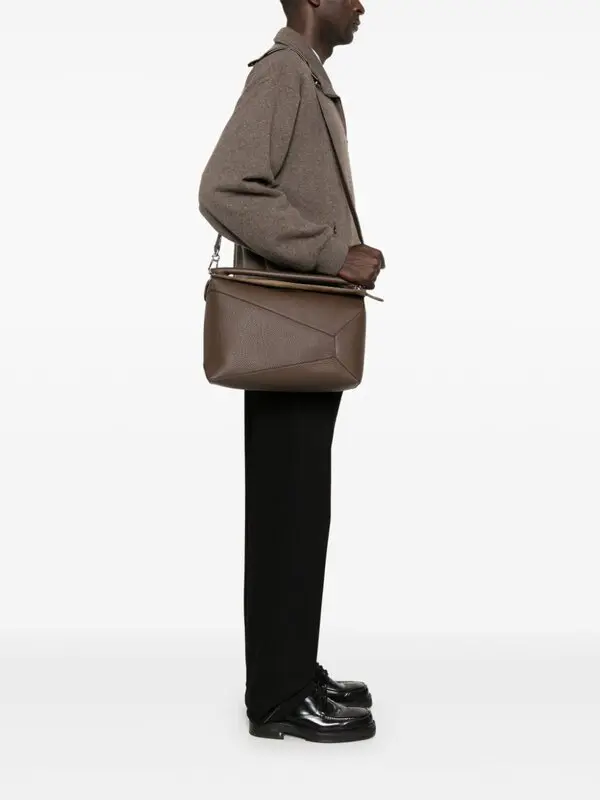 Loewe Large Puzzle Tote Bag - Brown