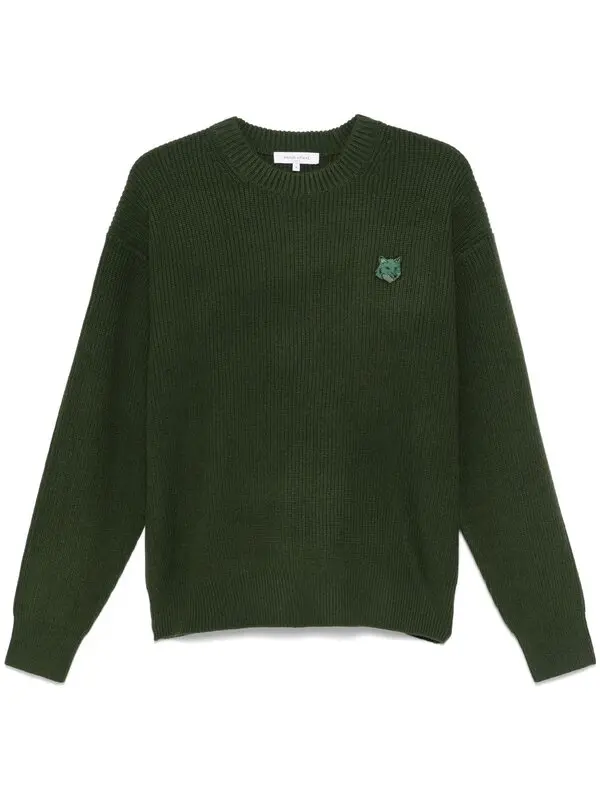 Maison Kitsuné Fox-motif Sweater - Green