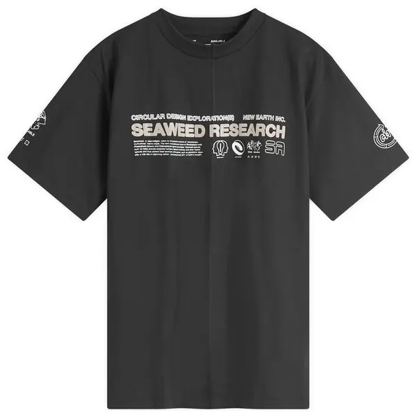 SPACE AVAILABLE Seaweed Research T-shirt - Black