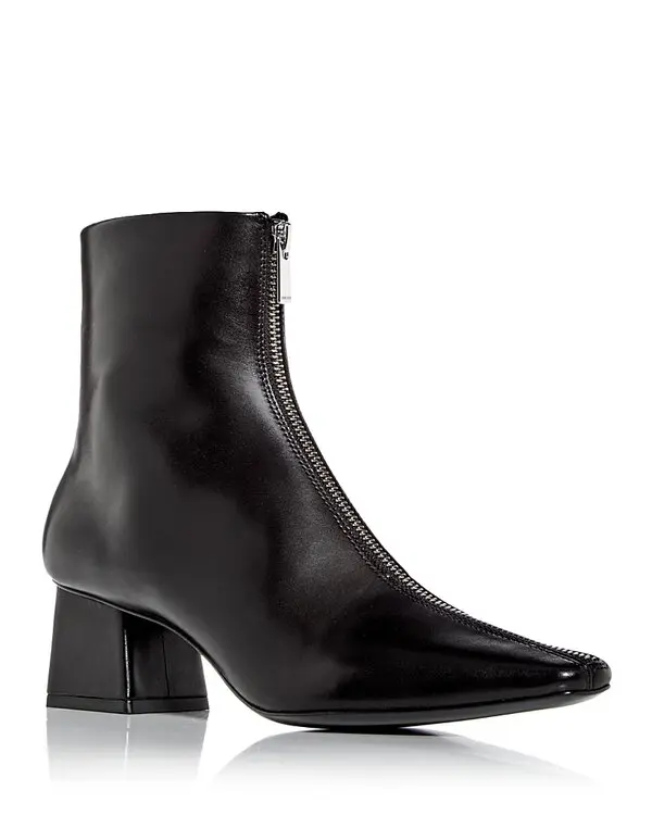 Simkhai Ryder Zip Front Booties - Black