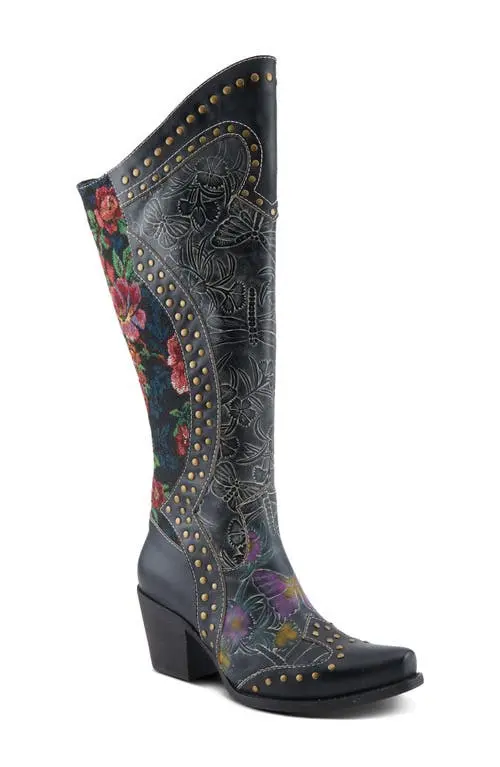 SPRING STEP SHOES Mallorie Knee High Boot - Black
