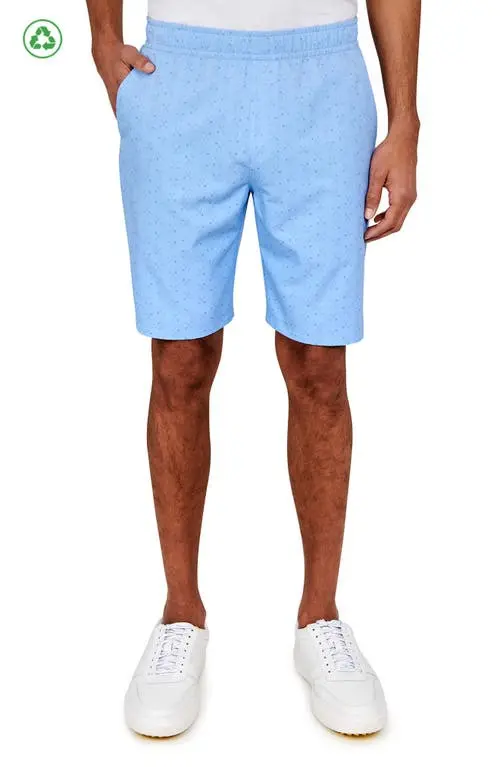 CON.STRUCT Regular Fit Golf Club Recycle Performance Shorts - Lt Blue