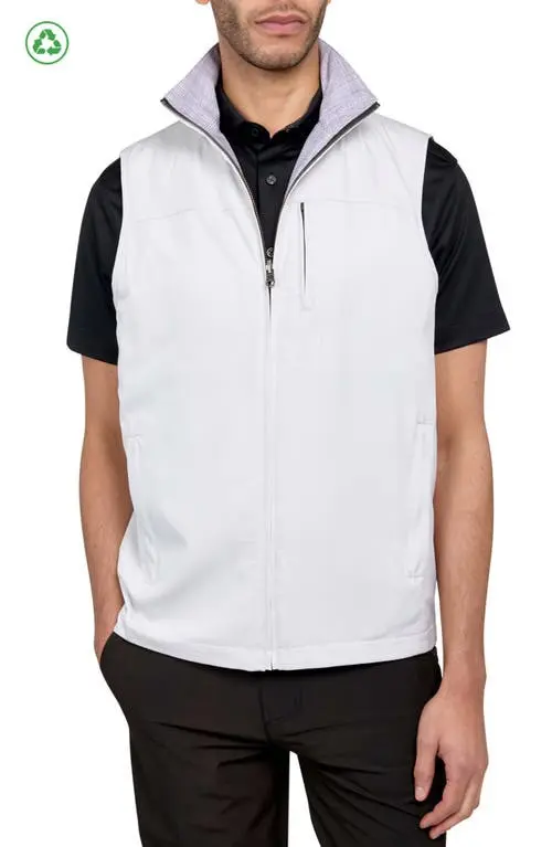 CON.STRUCT Regular Fit Wavy Print Reversible Performance Vest - Grey