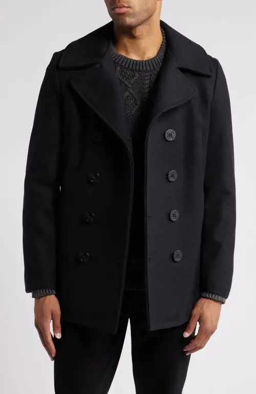 SCHOTT Wool-blend Pea Coat