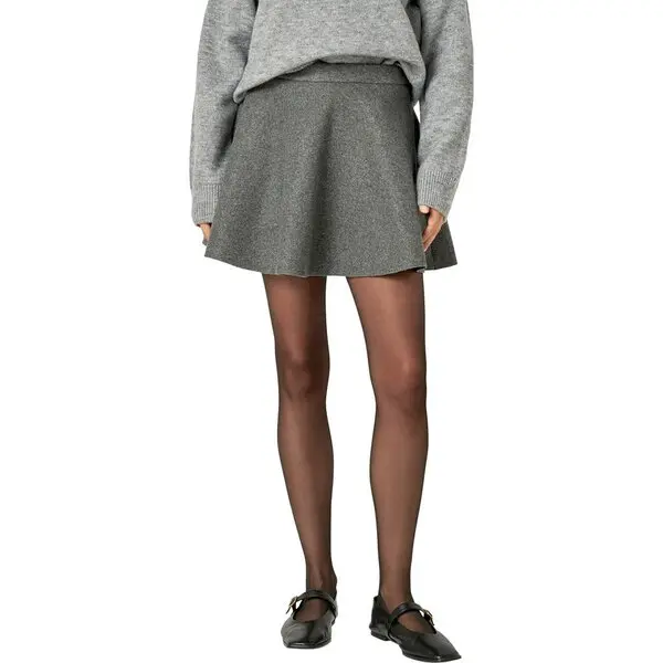 English Factory Flared Miniskirt