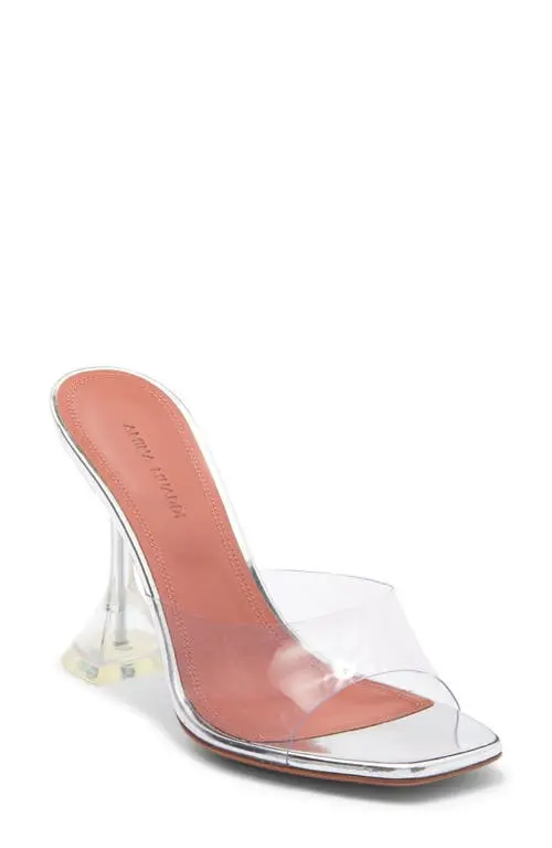 Amina Muaddi Lupita Glass Slide Sandal