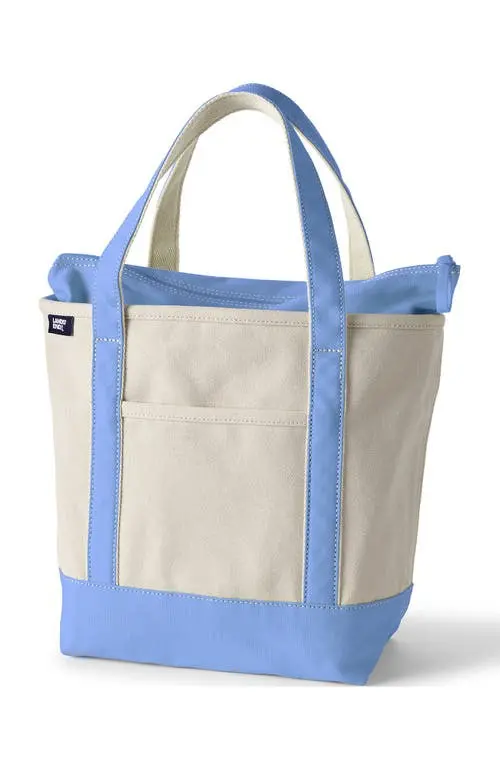 LANDS' END Canvas Tote Bag - Natural/clear Blue Sky