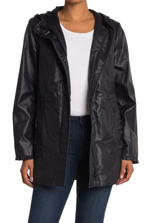 Gal Meets Glam Collection Hooded Raincoat