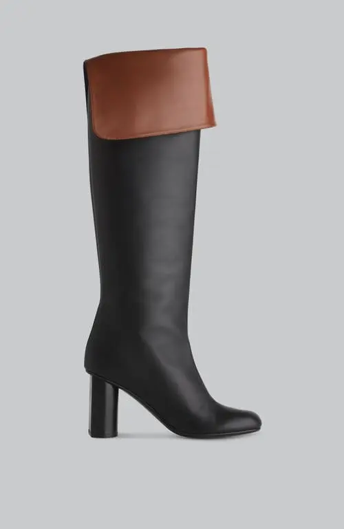 Co Calfskin Knee High Boots