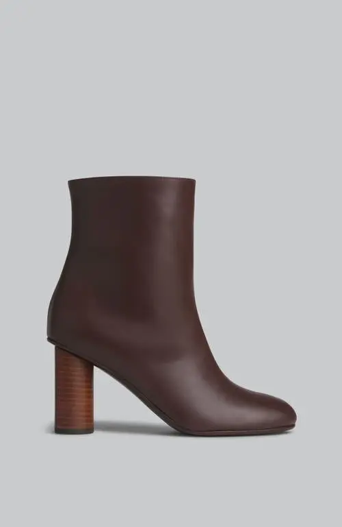 Co Front Seam Ankle Boots - Chcocolate
