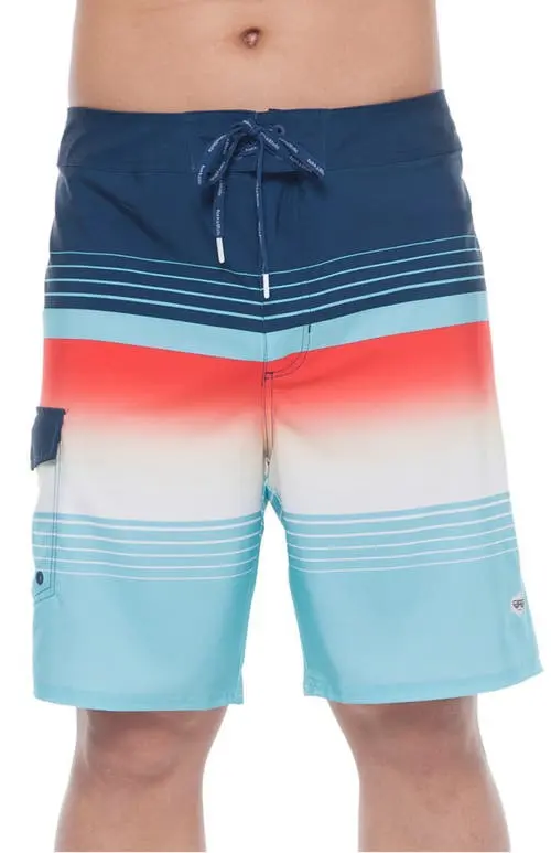 ROKKA&ROLLA 4-way Stretch Board Shorts - Hawaiian Slush