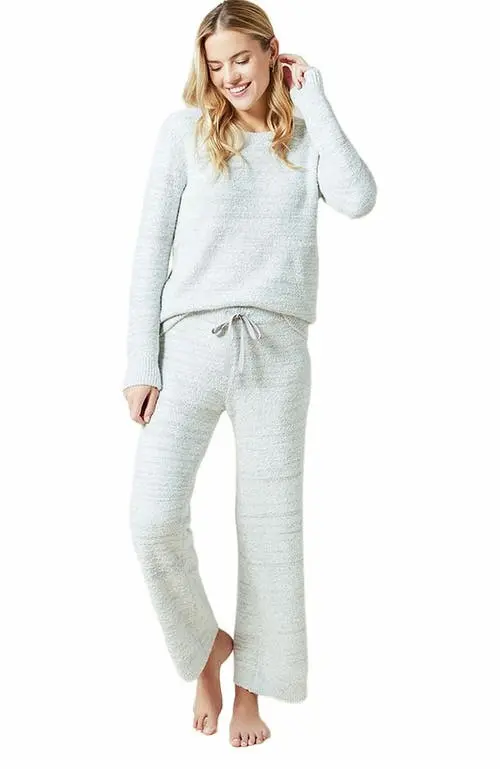 SOFTIES Marshmallow Crew Neck Lounge Set - Heather Grey
