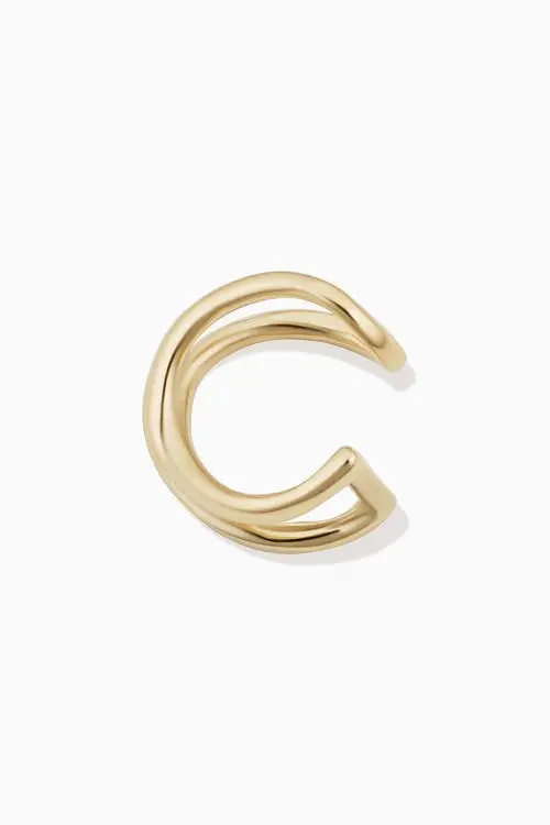ORADINA 14k Gold West Side Ear Cuff - Yellow Gold